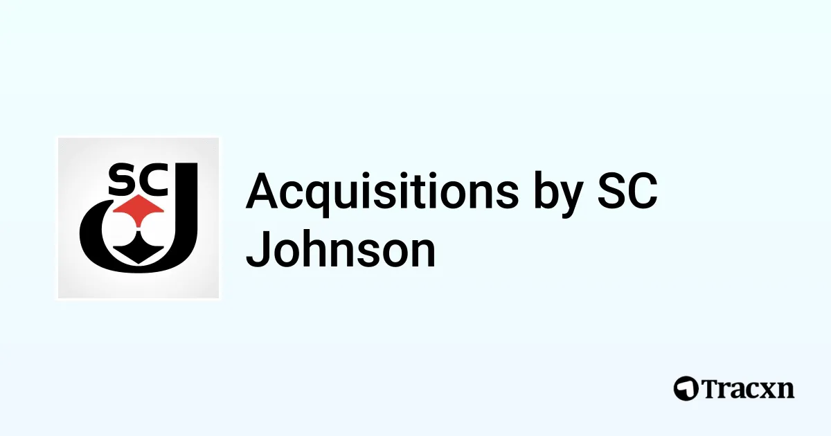 List of 12 Acquisitions by SC Johnson (Jan 2026) - Tracxn