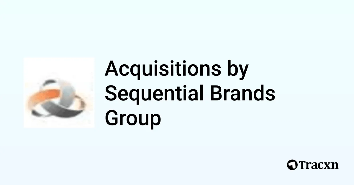 List of 9 Acquisitions by Sequential Brands Group (Jan 2026) - Tracxn