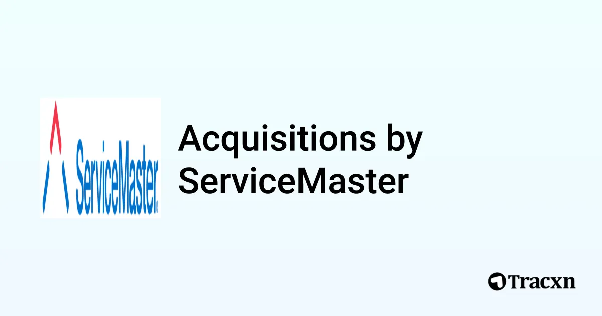 List of 12 Acquisitions by ServiceMaster (Sep 2025) - Tracxn