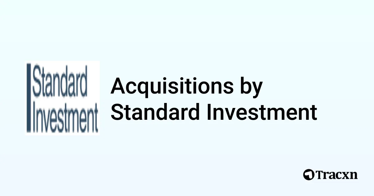 List of 10 Acquisitions by Standard Investment (Sep 2025) - Tracxn