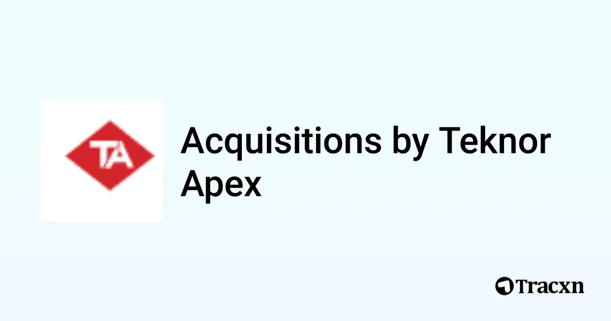 List of 5 Acquisitions by Teknor Apex (Oct 2025) - Tracxn
