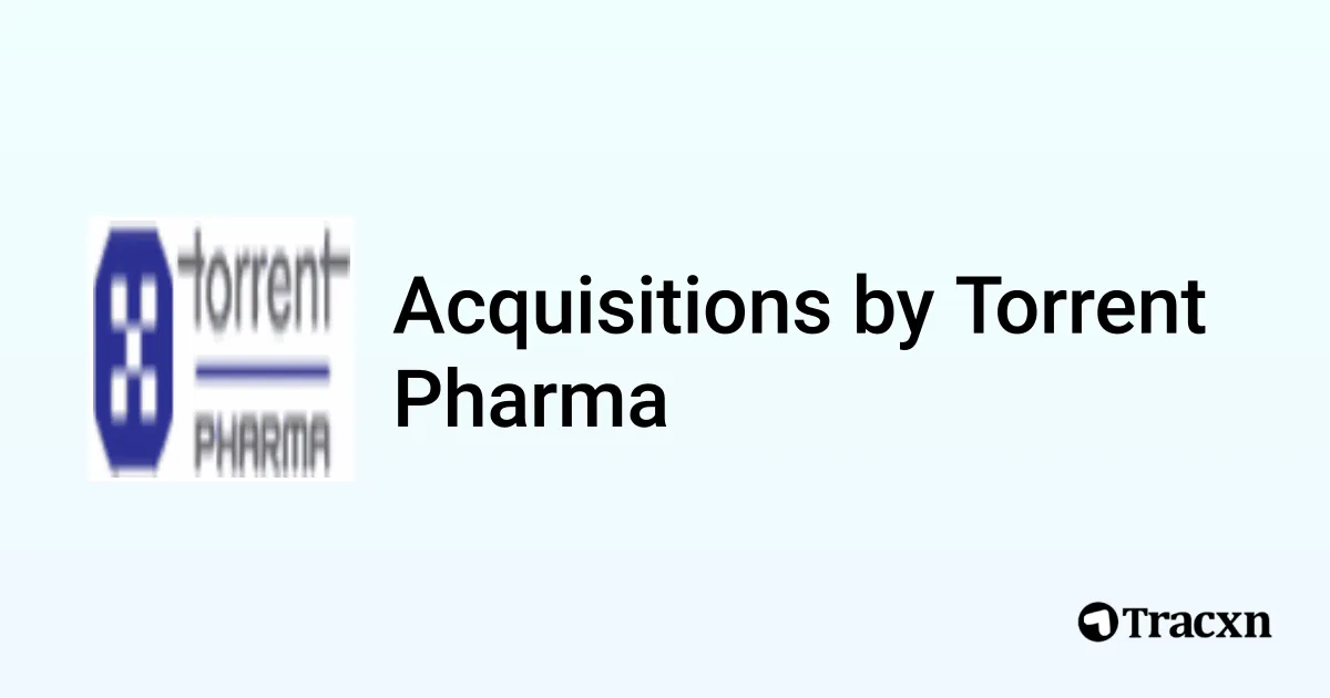 List of 3 Acquisitions by Torrent Pharma (Apr 2026) - Tracxn