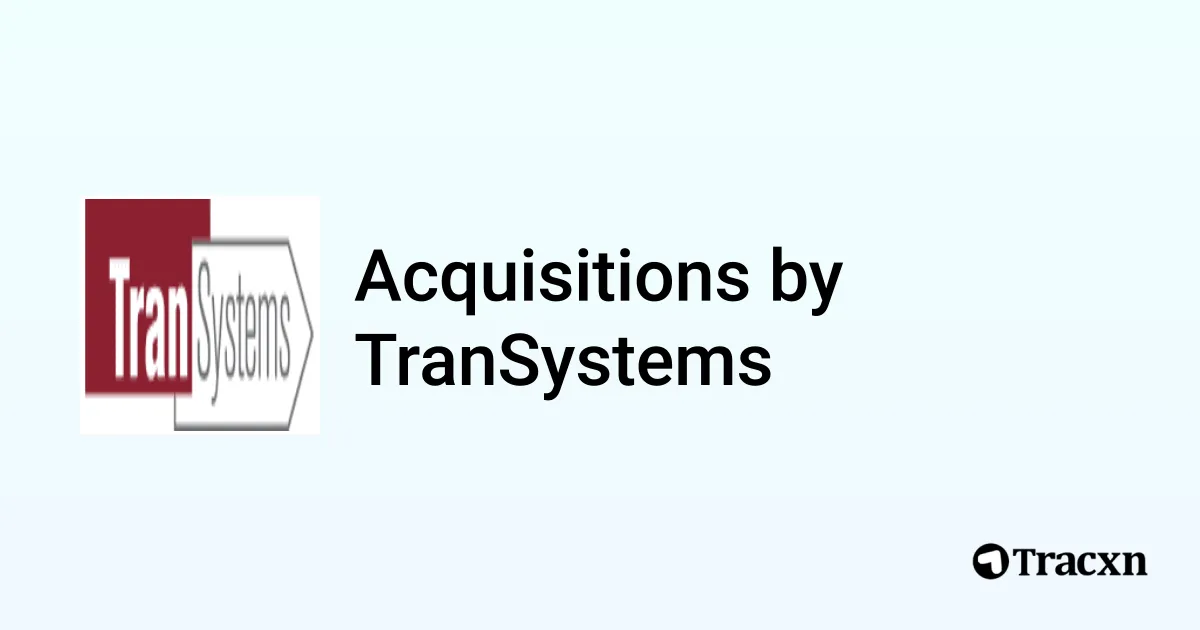 List of 7 Acquisitions by TranSystems (Sep 2025) - Tracxn