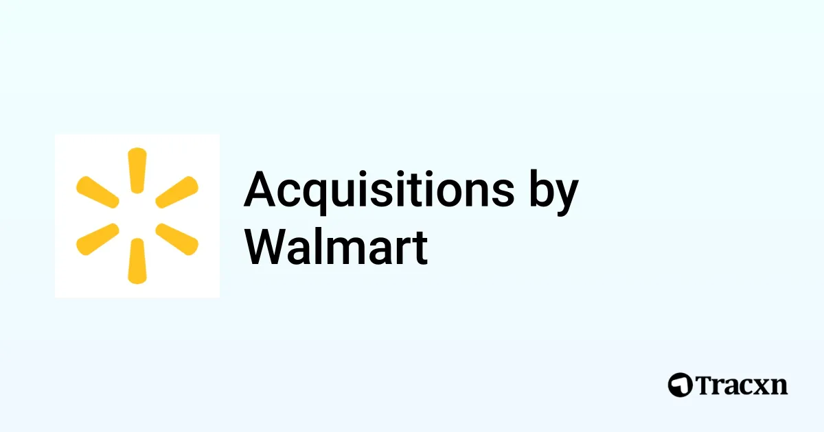 List of 39 Acquisitions by Walmart (Sep 2025) - Tracxn