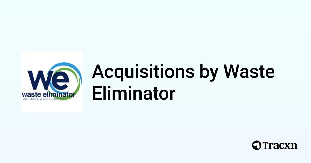 List of 5 Acquisitions by Waste Eliminator (Sep 2025) - Tracxn