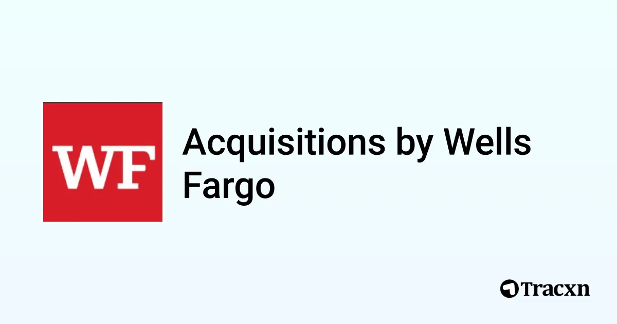 List of 16 Acquisitions by Wells Fargo (Sep 2025) - Tracxn