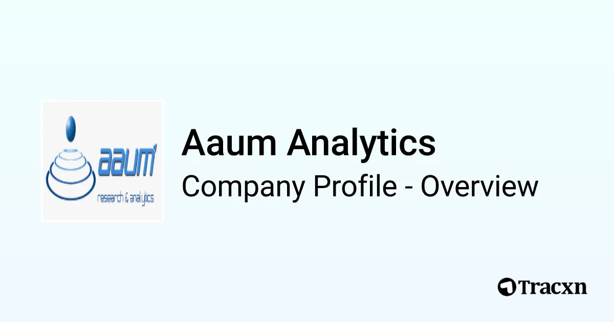 Aaum Analytics - 2026 Company Profile, Team, Funding, Competitors ...
