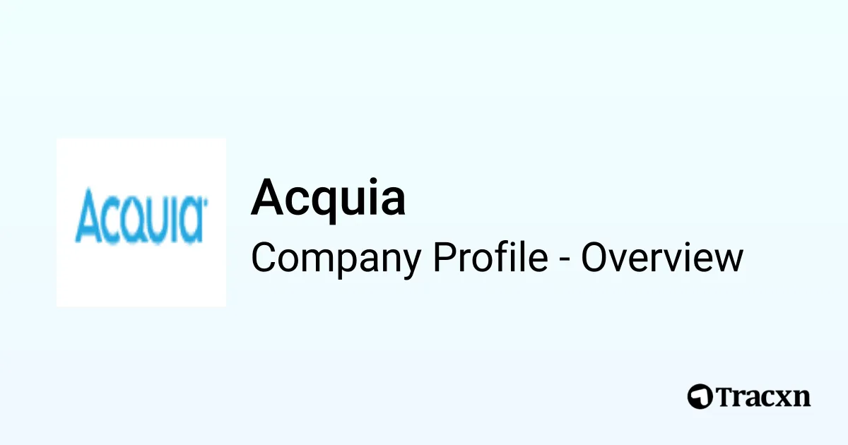 Acquia - 2025 Company Profile, Team, Funding & Competitors - Tracxn