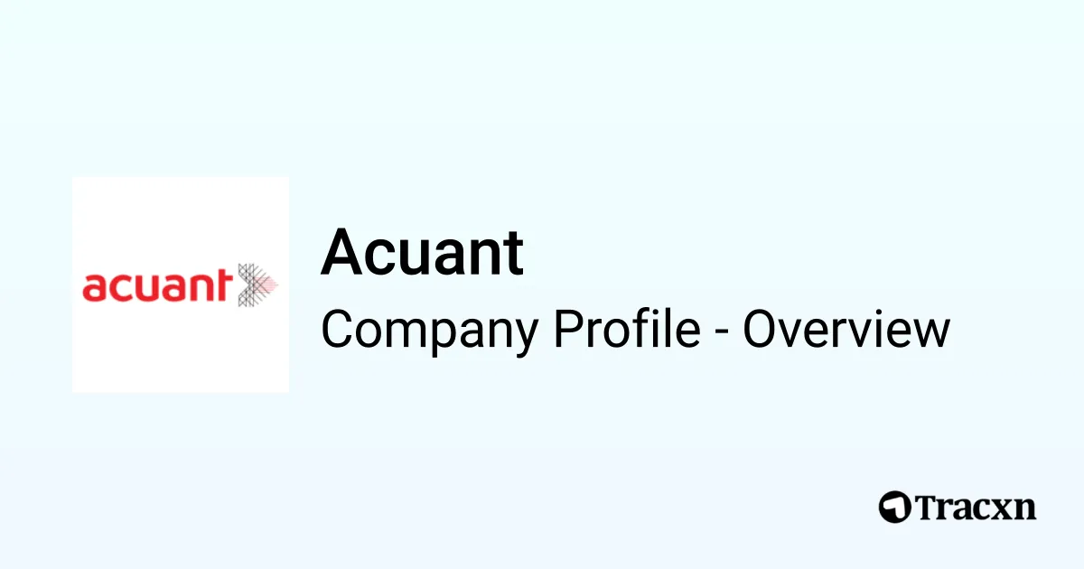 Acuant - 2026 Company Profile, Team, Funding & Competitors - Tracxn