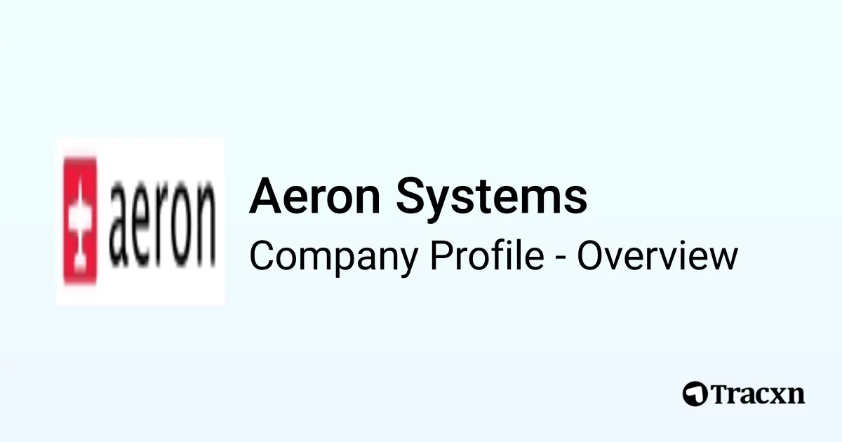 Aeron Systems - 2025 Company Profile, Team, Funding, Competitors & Financials - Tracxn