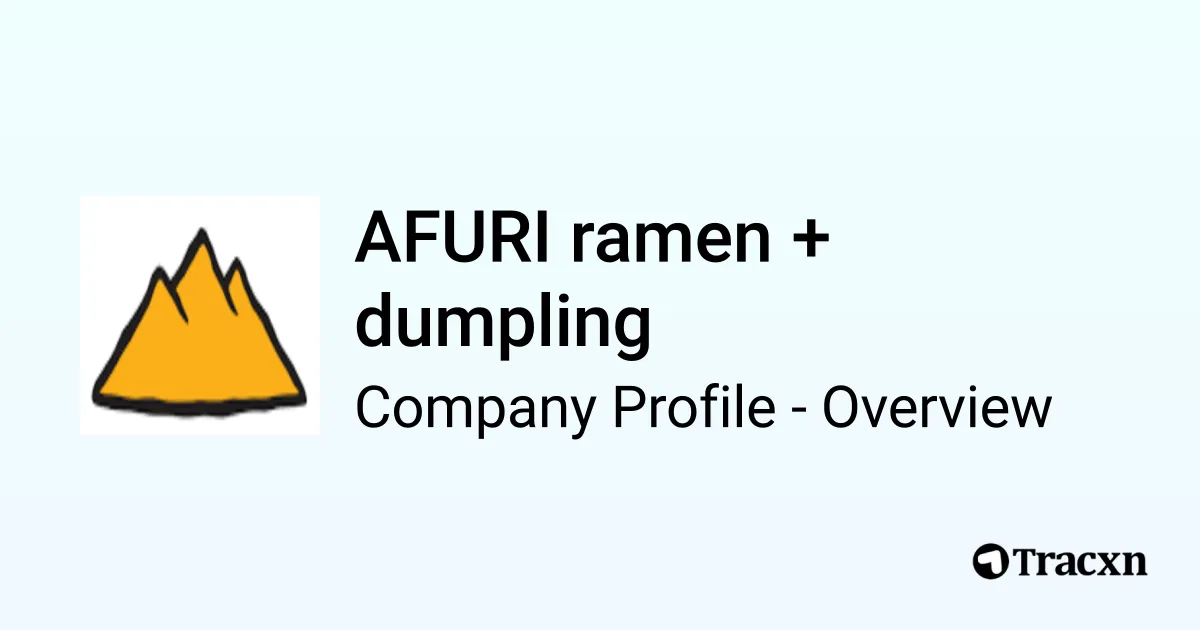 AFURI ramen + dumpling - 2025 Company Profile & Competitors - Tracxn