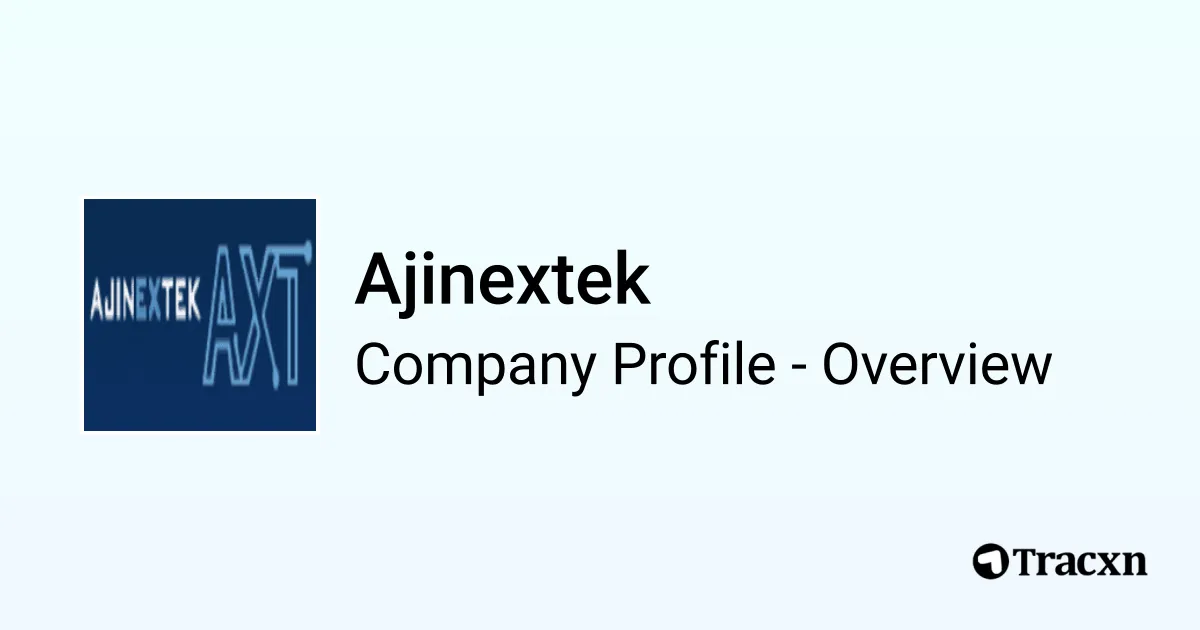 Ajinextek - 2025 Company Profile & Funding - Tracxn