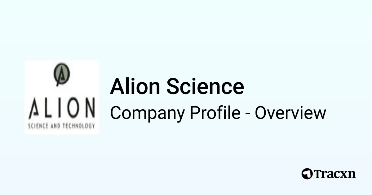 Alion Science - 2025 Company Profile, Team, Funding & Competitors - Tracxn