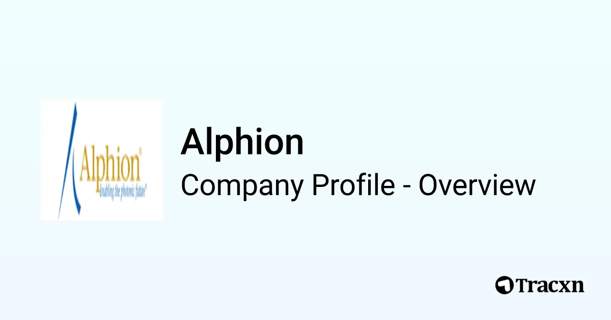 Alphion - 2025 Company Profile & Competitors - Tracxn
