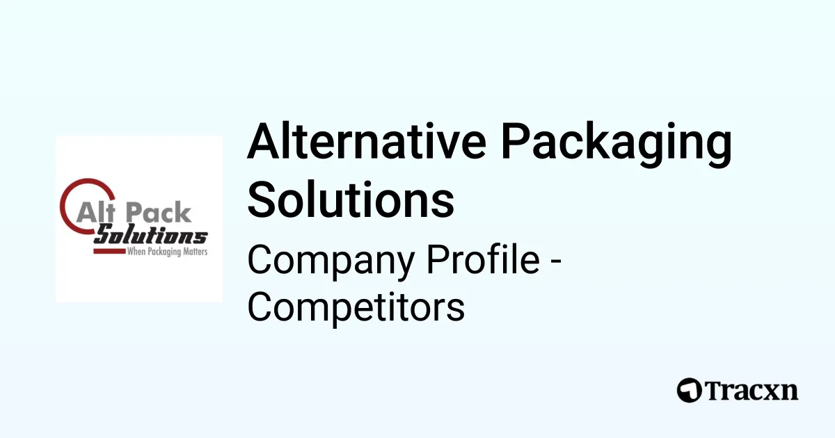 Alternative Packaging Solutions - 37 Competitors and alternatives in Aug 2024 - Tracxn