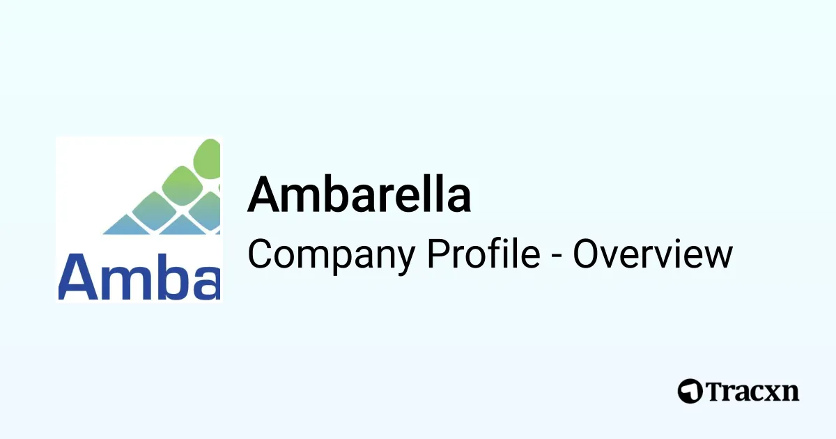 Ambarella - 2025 Company Profile, Team, Funding, Competitors ...