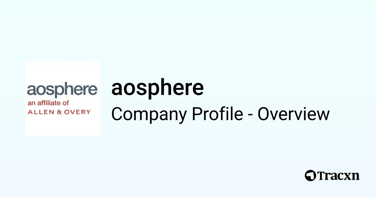 aosphere - 2025 Company Profile, Team & Competitors - Tracxn