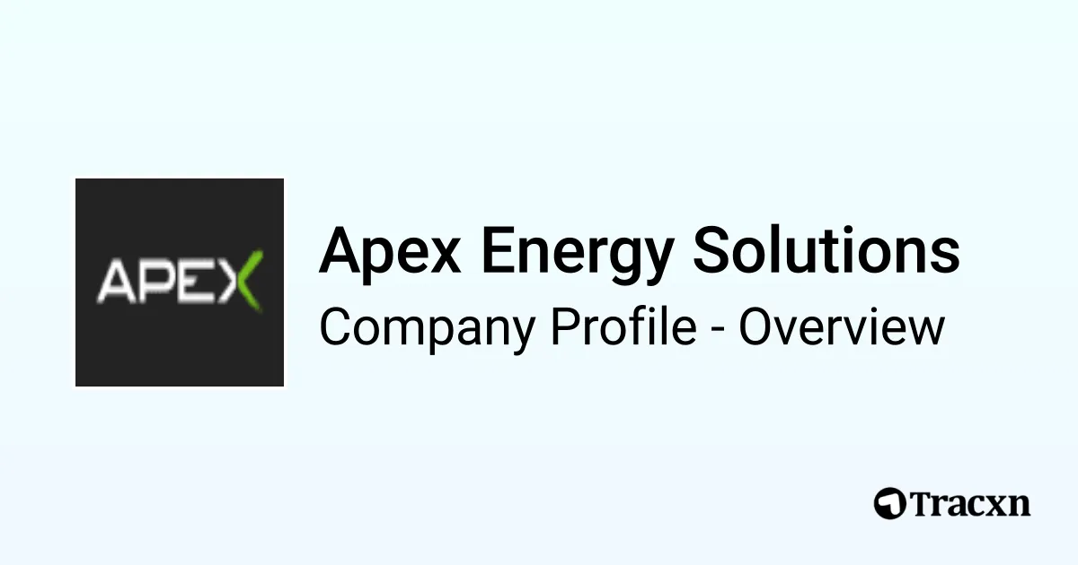 Apex Energy Solutions - 2026 Company Profile & Team - Tracxn