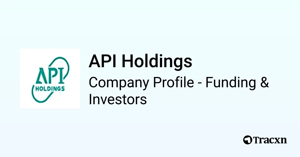 API Holdings - 2026 Funding Rounds & List of Investors - Tracxn