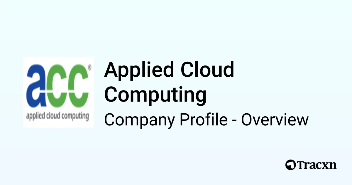 Applied Cloud Computing - 2025 Company Profile, Team, Competitors & Financials - Tracxn