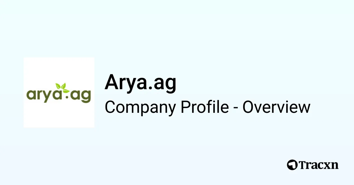 Arya.ag - 2025 Company Profile, Team, Funding, Competitors & Financials ...