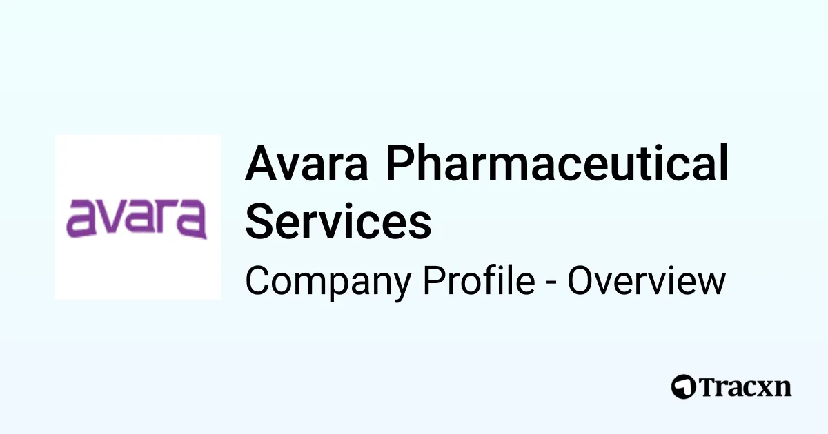 Avara Pharmaceutical Services - 2025 Company Profile, Funding, Competitors & Financials - Tracxn
