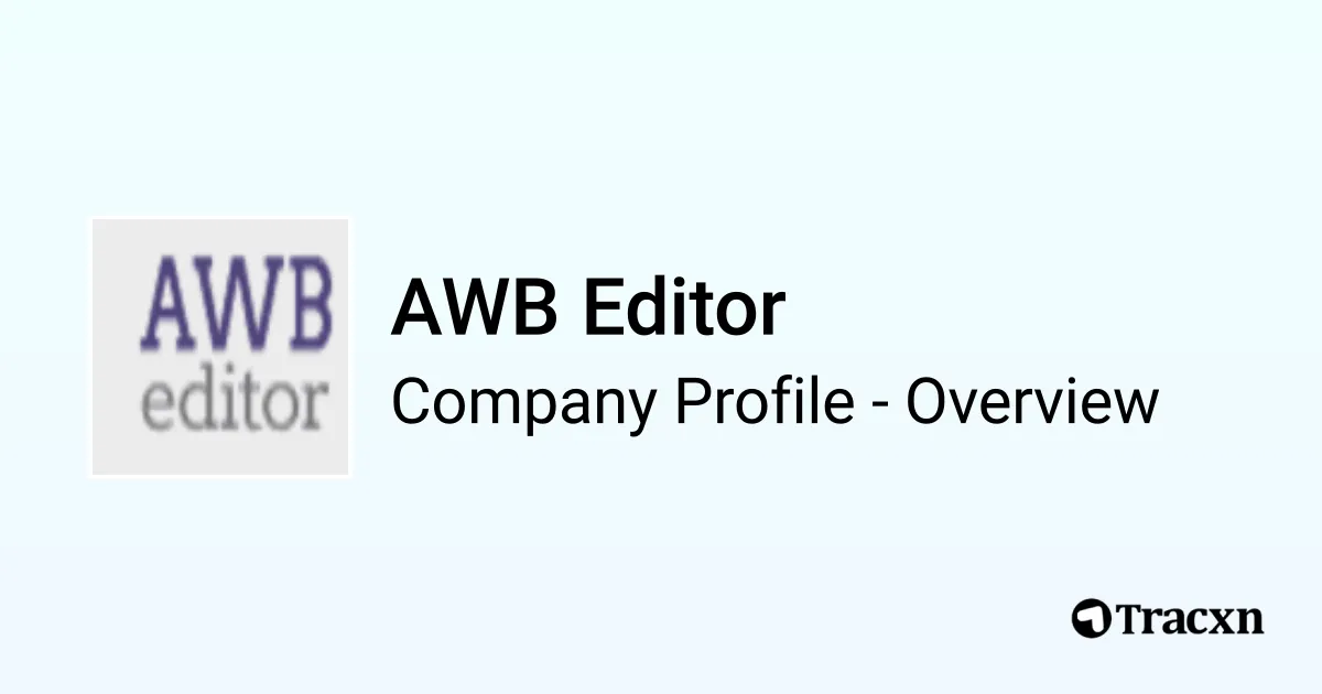AWB Editor - 2025 Company Profile & Competitors - Tracxn