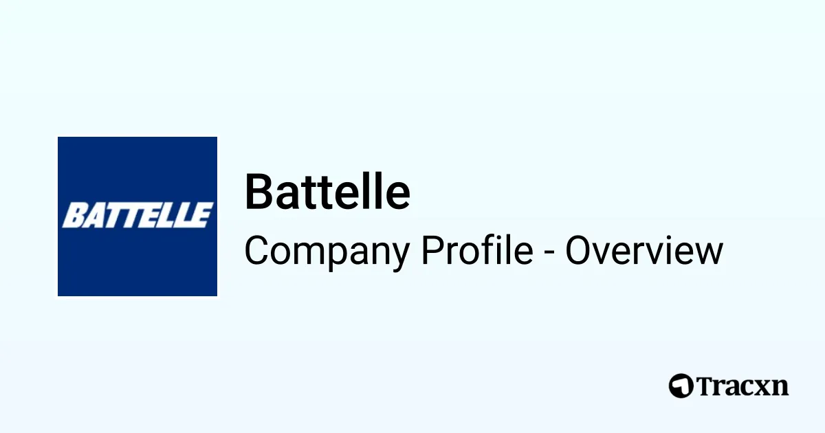 Battelle - 2026 Company Profile, Funding & Competitors - Tracxn