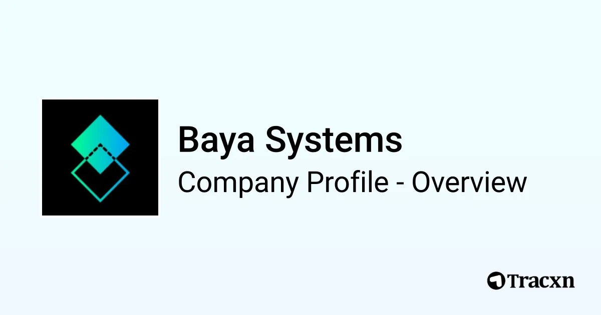 Baya Systems - 2025 Company Profile, Team, Funding & Competitors - Tracxn