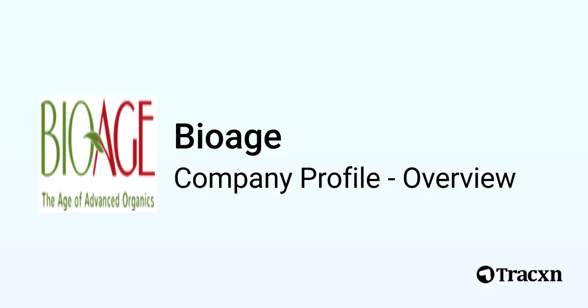 Bioage - 2026 Company Profile, Team, Funding & Competitors - Tracxn