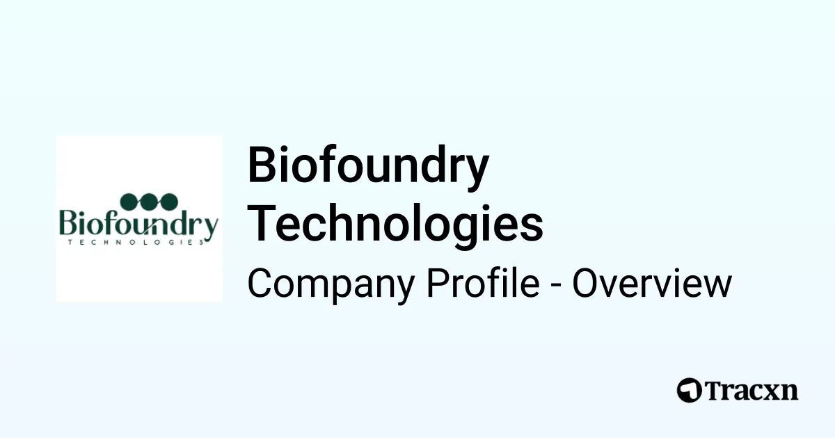 Biofoundry Technologies - 2025 Company Profile, Team & Competitors - Tracxn