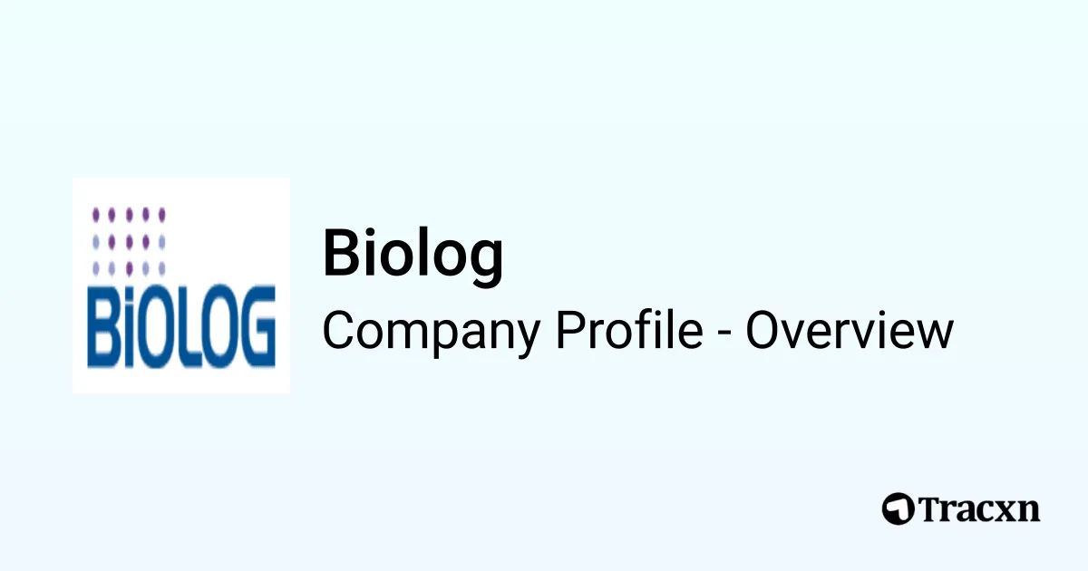 Biolog - 2026 Company Profile, Team, Funding & Competitors - Tracxn