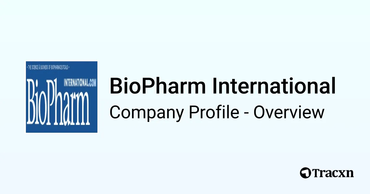 BioPharm International - 2025 Company Profile, Funding & Competitors ...