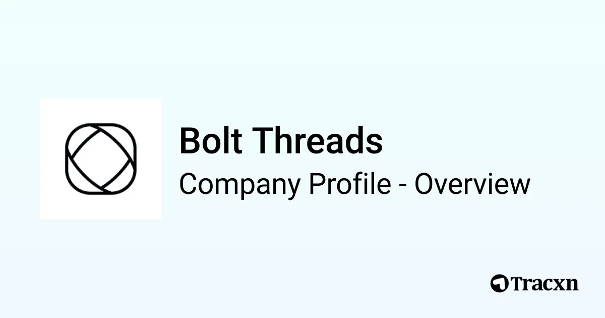 Bolt Threads - 2025 Company Profile, Team, Funding & Competitors - Tracxn
