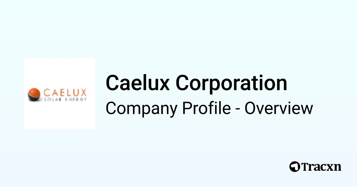Caelux Corporation - 2026 Company Profile, Funding & Competitors - Tracxn