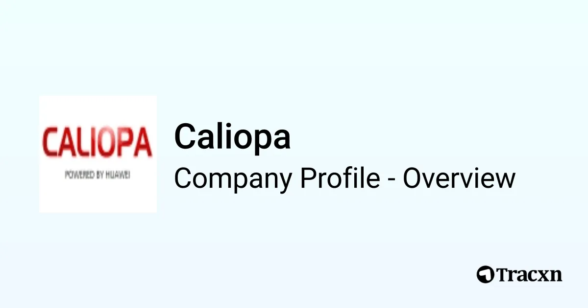 Caliopa - 2026 Company Profile, Team, Funding & Competitors - Tracxn