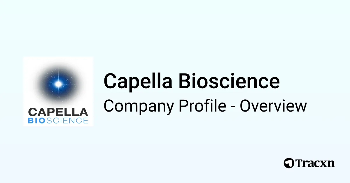 Capella Bioscience - 2026 Company Profile, Team, Funding, Competitors & Financials - Tracxn