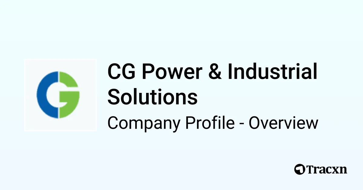 CG Power & Industrial Solutions - 2026 Company Profile, Team, Funding ...