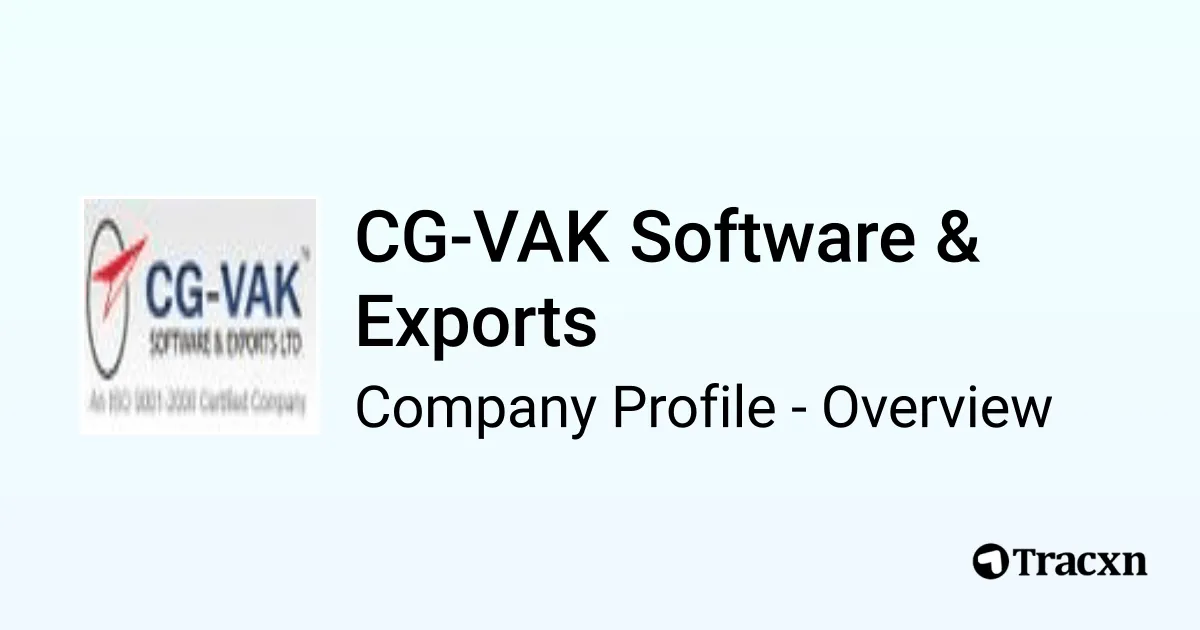 CG-VAK Software & Exports - 2026 Company Profile, Team, Competitors ...