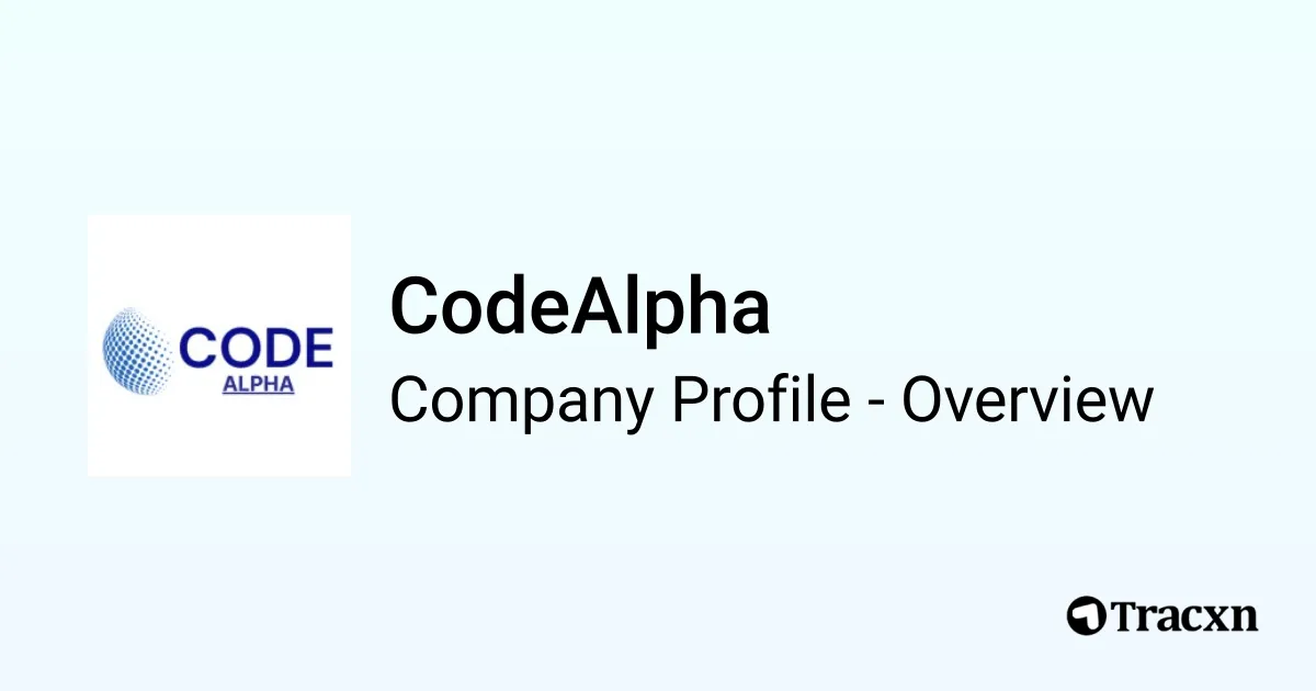 CodeAlpha - 2025 Company Profile & Competitors - Tracxn