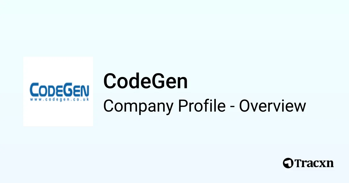 CodeGen - 2025 Company Profile & Competitors - Tracxn