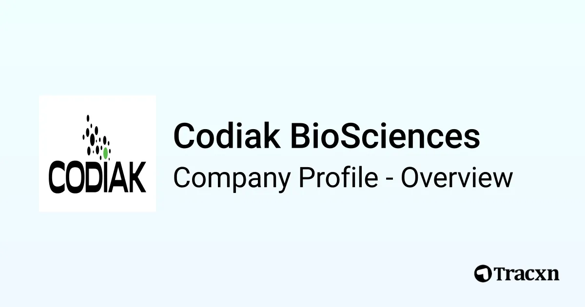 Codiak BioSciences - 2025 Company Profile, Funding, Competitors & Financials - Tracxn