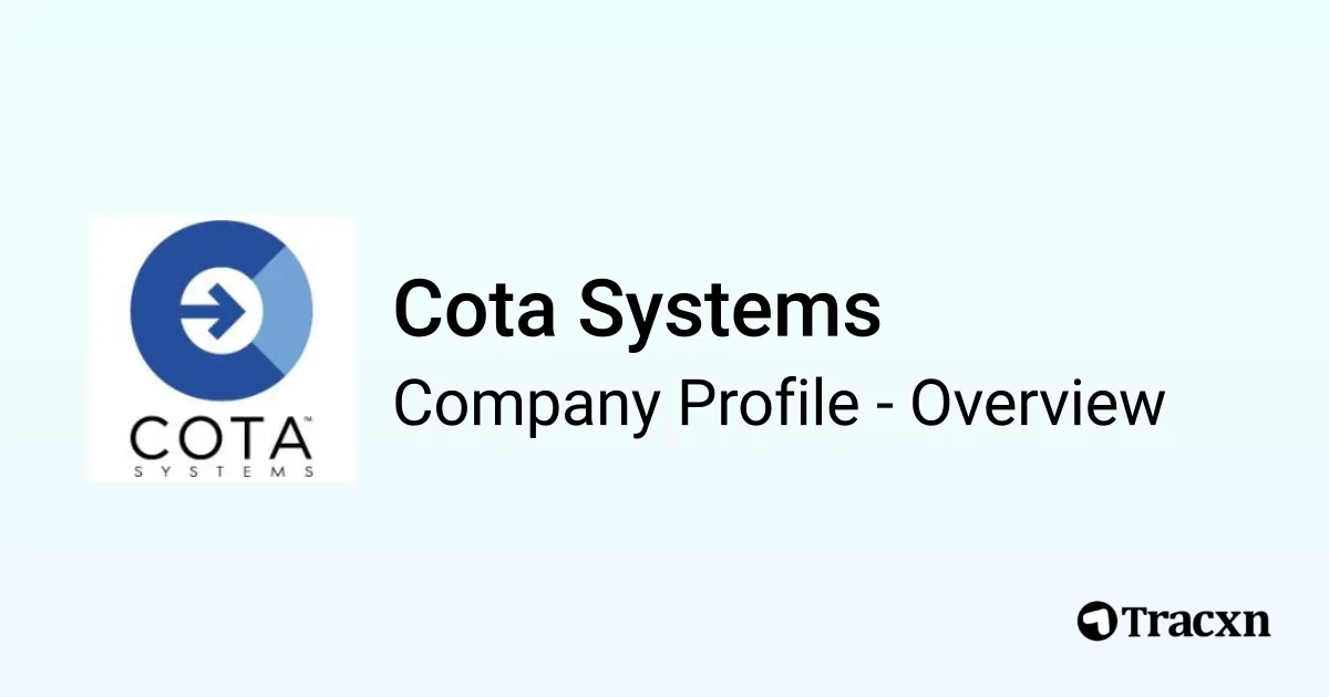Cota Systems - 2025 Company Profile, Team & Competitors - Tracxn