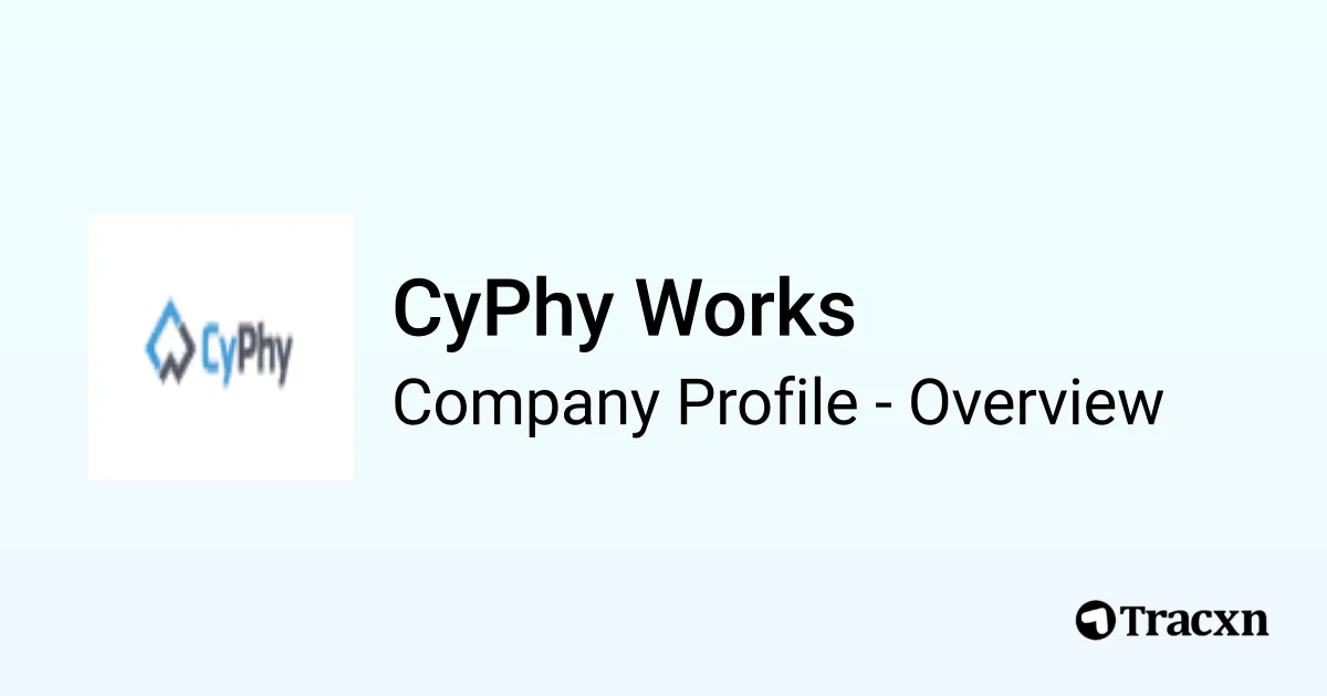 CyPhy Works - 2025 Company Profile, Team, Funding & Competitors - Tracxn
