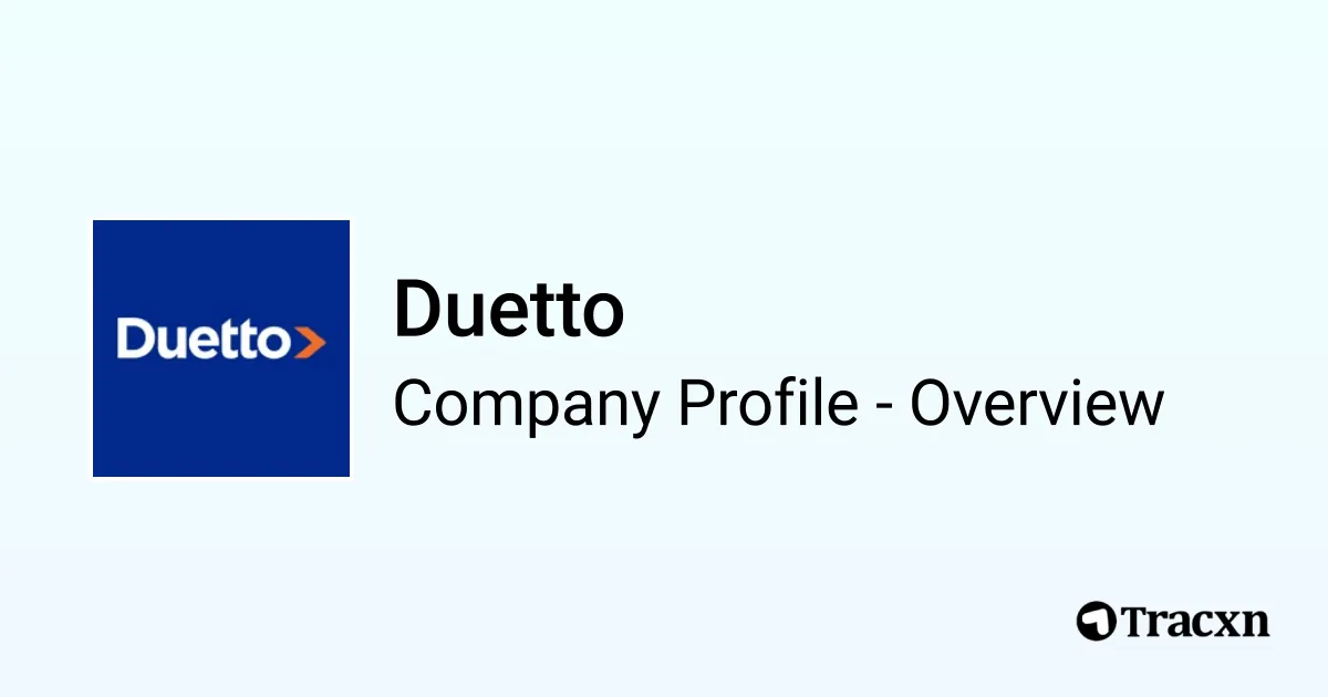 Duetto - 2026 Company Profile, Team, Funding & Competitors - Tracxn
