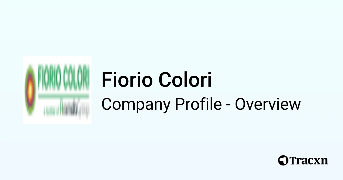 Fiorio Colori - 2025 Company Profile & Team - Tracxn