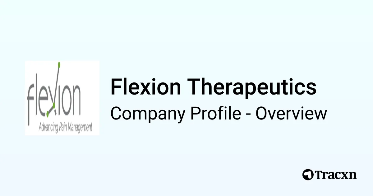 Flexion Therapeutics - 2026 Company Profile, Team, Funding, Competitors ...