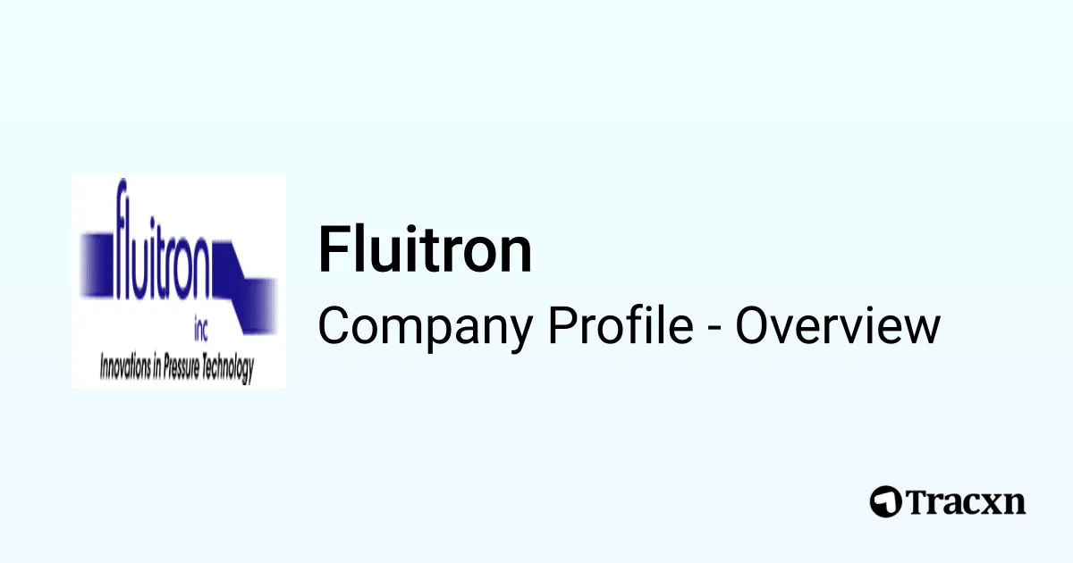 Fluitron - 2025 Company Profile, Team & Competitors - Tracxn