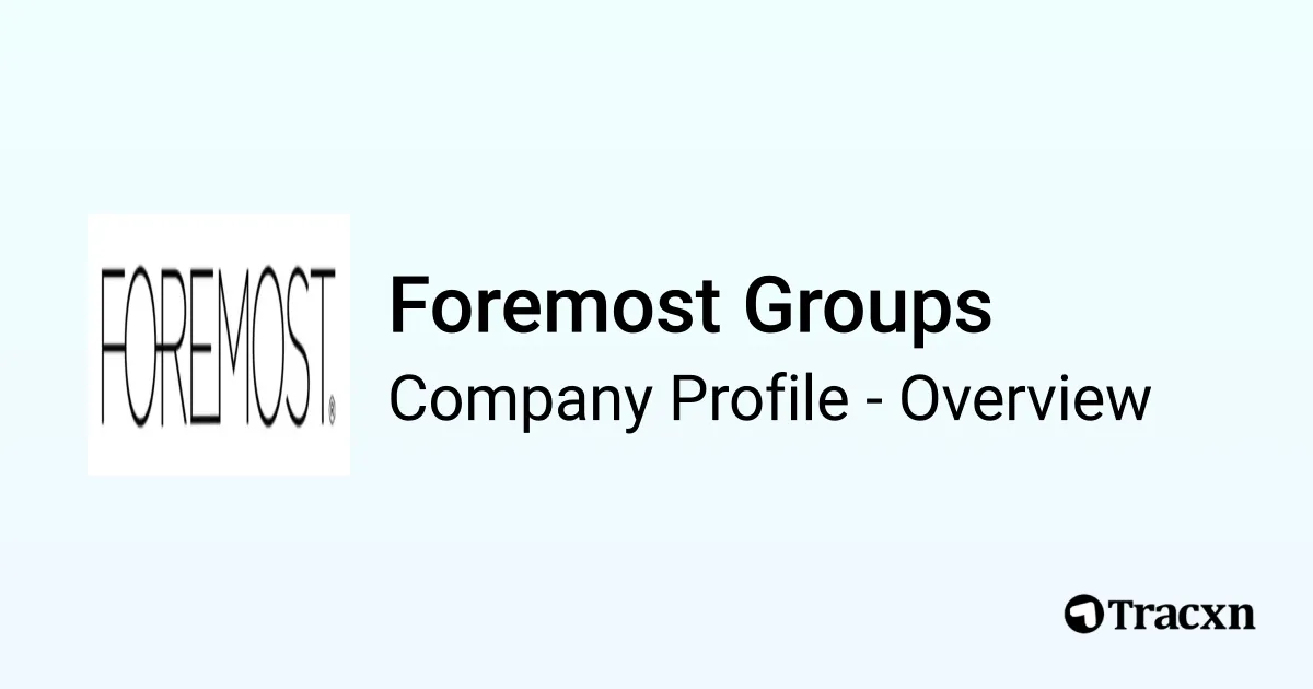 Foremost Groups - 2025 Company Profile & Competitors - Tracxn