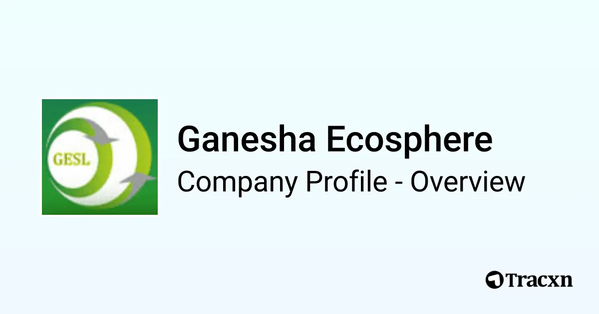 Ganesha Ecosphere - 2025 Company Profile, Team, Funding, Competitors & Financials - Tracxn